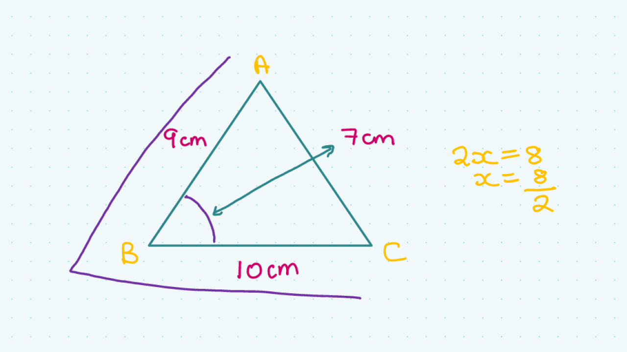 Finding the Size of an Angle Using the Cosine Rule | Studyclix