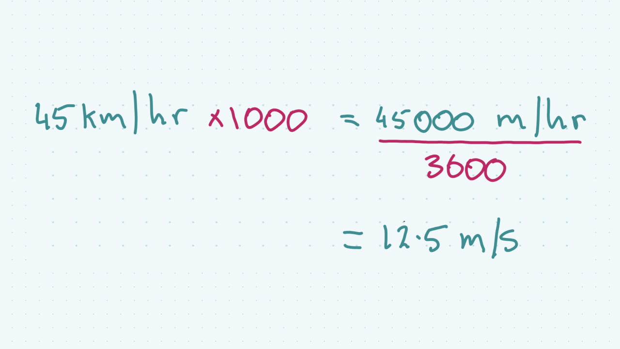 Converting Speeds to Different Units | Studyclix