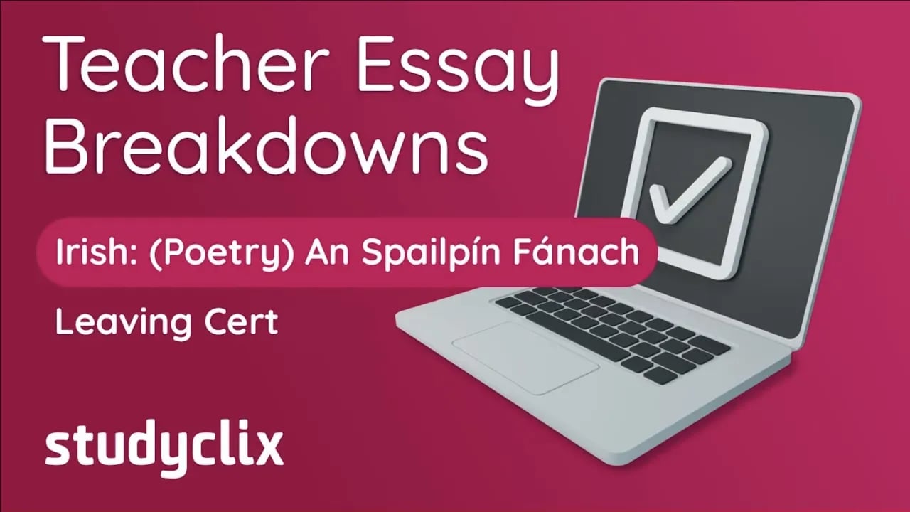 Brón agus bród an spailpín agus meadaracht sa dán | An Spailpín Fánach | Studyclix