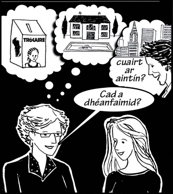 I bpictiúr a trí, pléann Sinéad agus a máthair an bua agus a gcuid ...