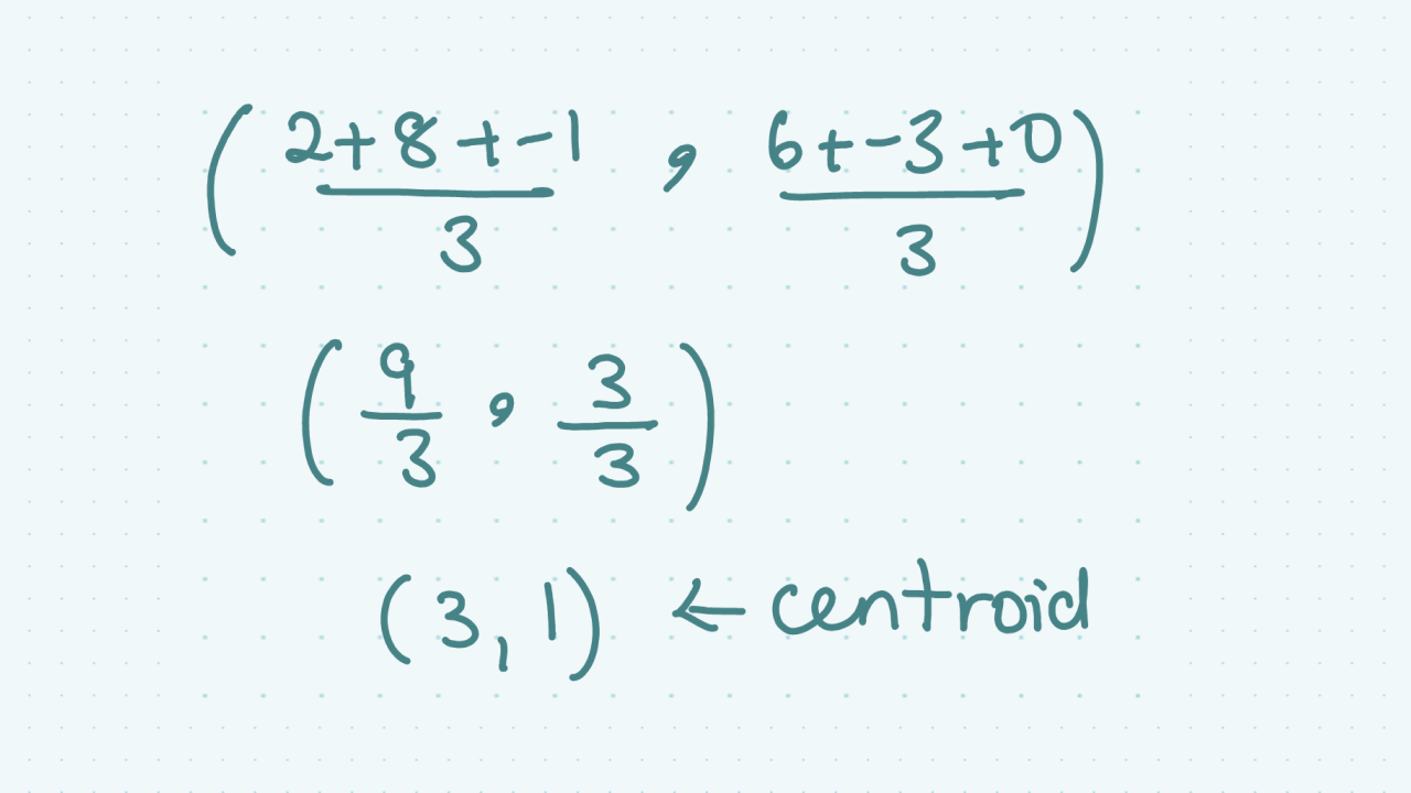 Finding the Centroid of a Triangle | Studyclix