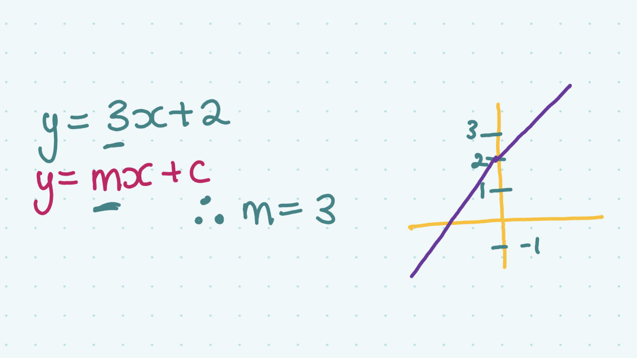 Finding the Slope from the Equation of a Line | Studyclix